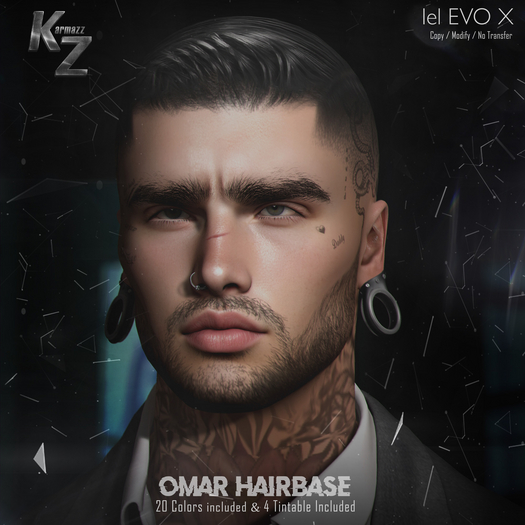 Second Life Marketplace - KARMAZZ Omar Hairbase - EVOX